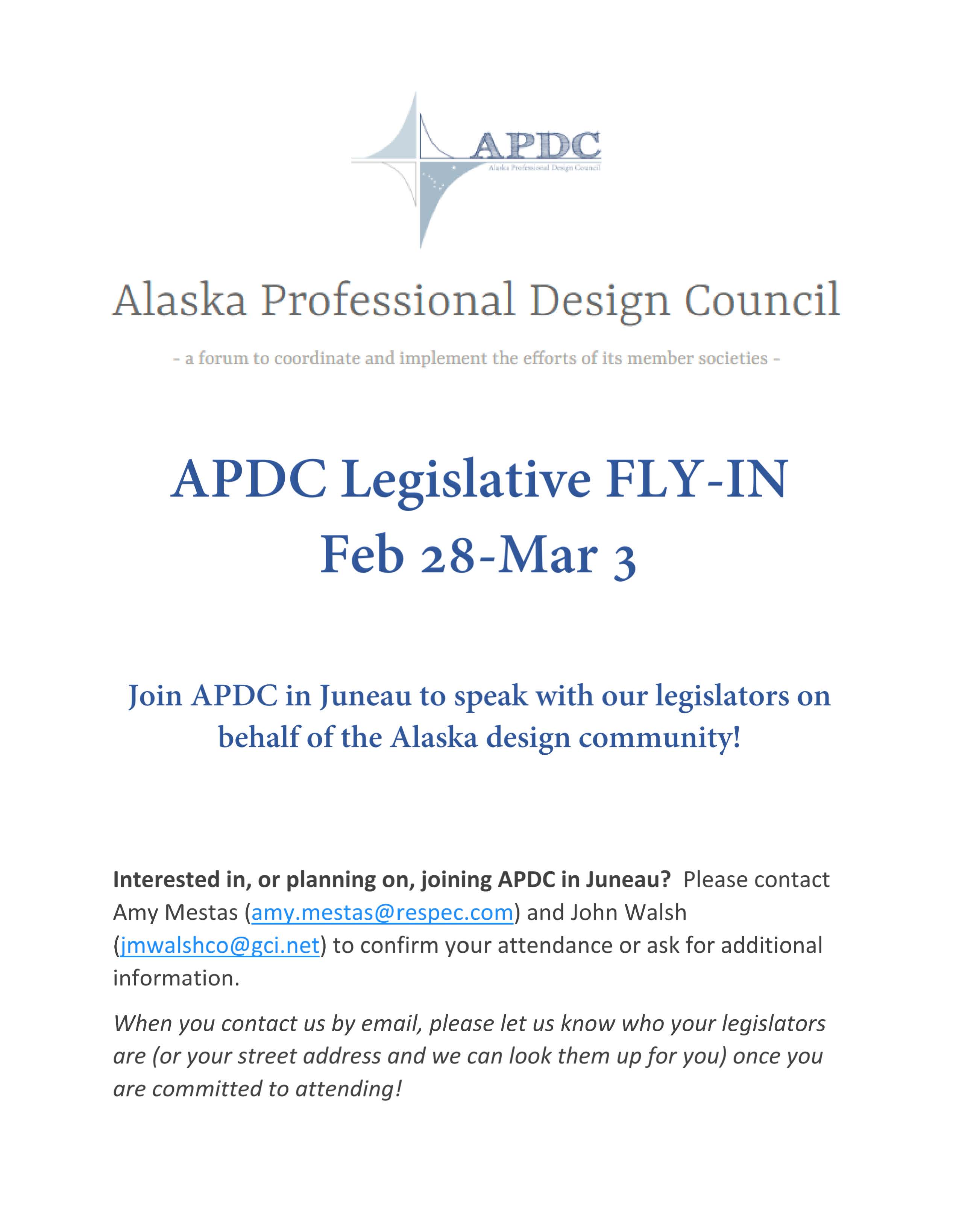 APDC Fly-In 2023 – Alaska Professional Design Council